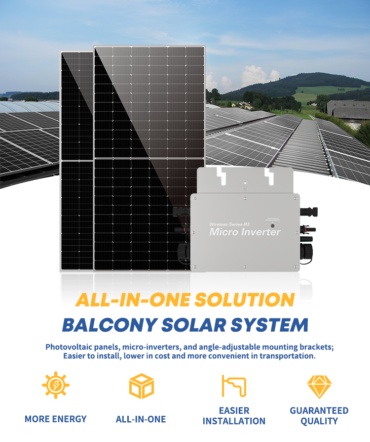 Plug And Play Solar System Balcony Germany With Ip65 Micro Inverter ...