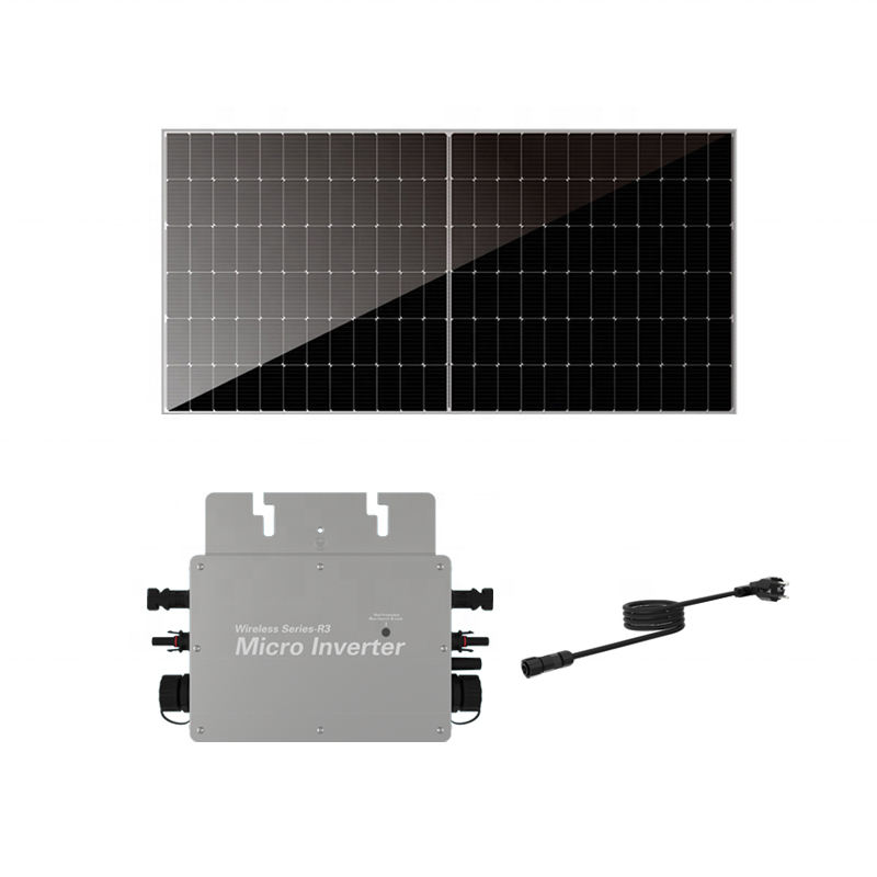 Stock Photovoltaic Balcony With 350W 600W 800W Micro Inverter Plug And ...