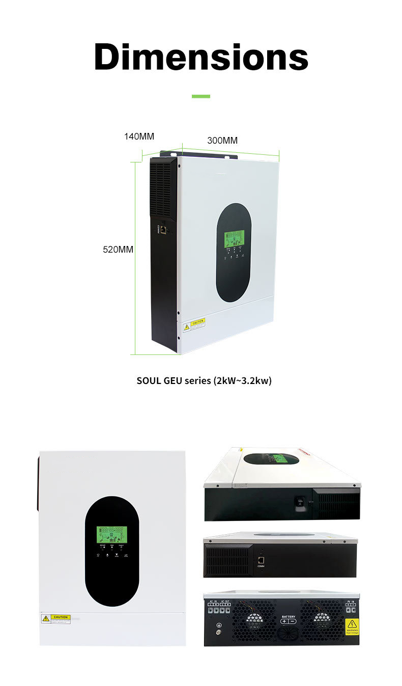Photovoltaic inverter 3kW DC24V inverse control integrated controller ...