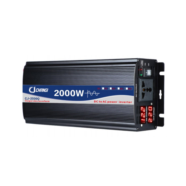 Changi 2000W 12V 24V 48V Dc To Ac 220V pure sine wave inverter with lcd display CJ-2000Q