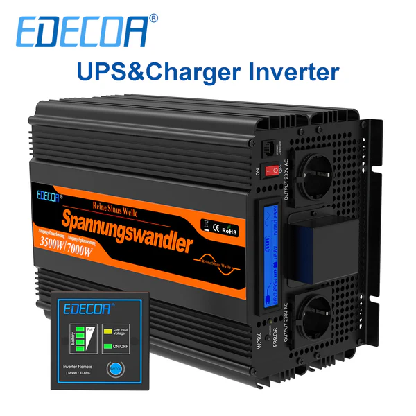 Changi Pure Sine Wave Power Inverter 12V to 220V 3500W With UPS and ...